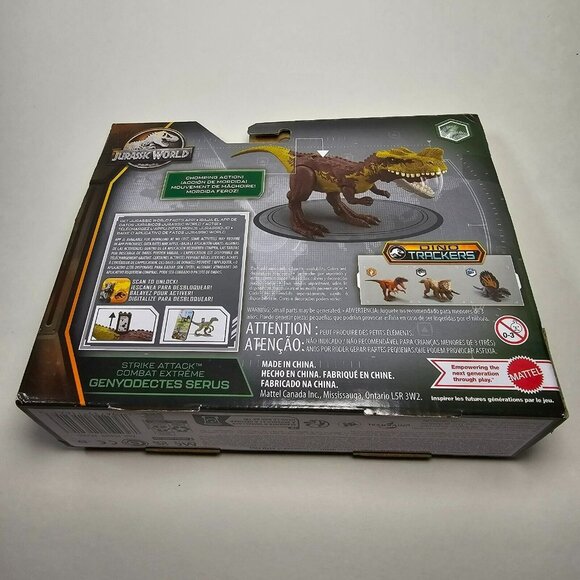 Mattel | Toys | Jurassic World Dino Trackers Strike Attack Genyodectes ...